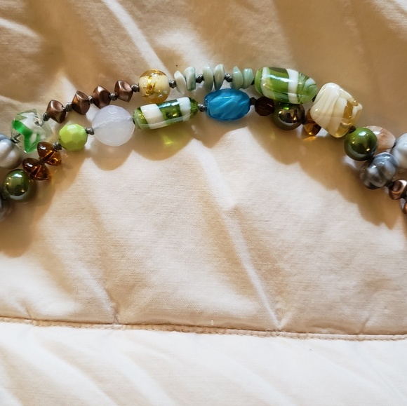 Cookie Lee | Jewelry | Cookie Lee Beaded Necklace And Earrings | Poshmark